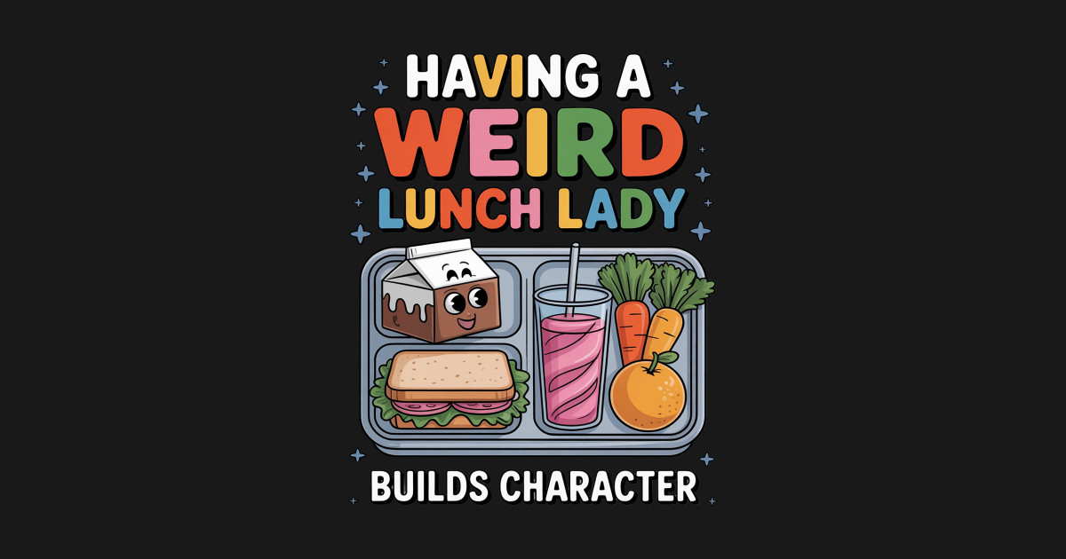 Having A Weird Lunch Lady Builds Character Cafeteria Worker - Having A ...