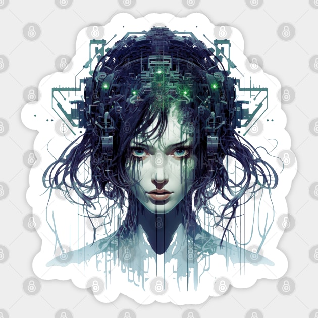 Shodan System Shock - Cyberpunk - Sticker | TeePublic