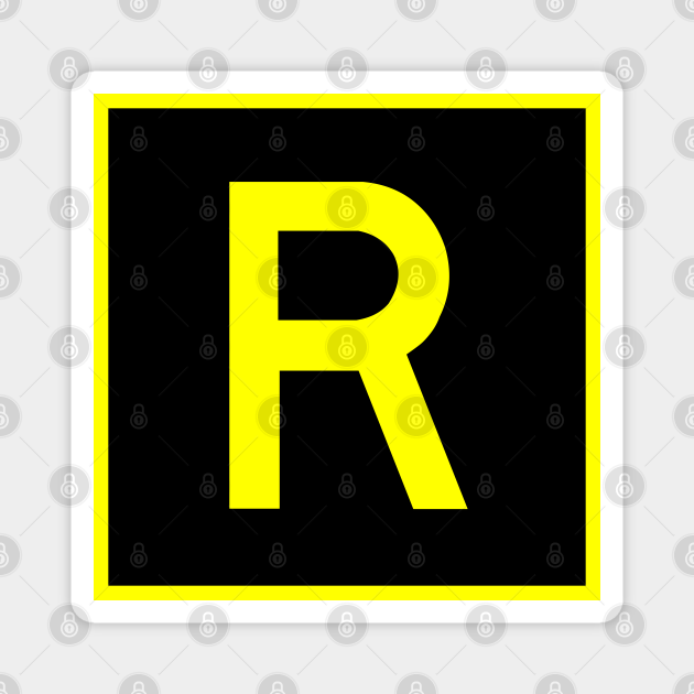 R - Romeo - FAA taxiway sign, phonetic alphabet - Taxiway Sign - Magnet ...
