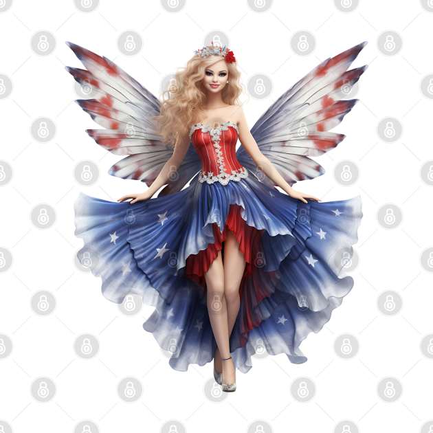 4th of July Fairy #4 - 4th Of July - T-Shirt sold by Evgenia Barinova ...