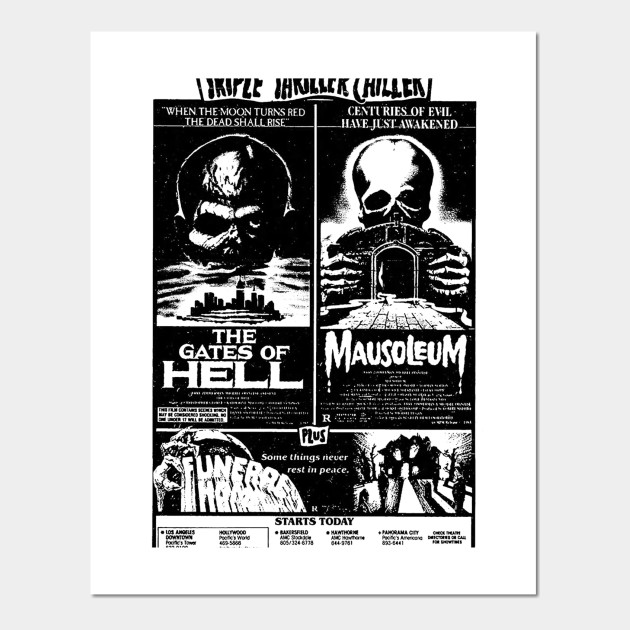 Triple Thriller Chiller - Horror - Posters and Art Prints | TeePublic