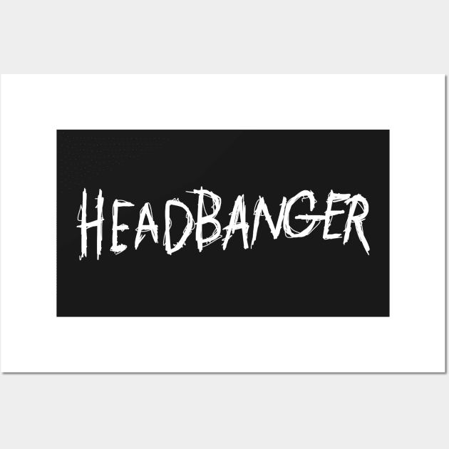 Dark and Gritty HEADBANGER text - Headbanger - Posters and Art Prints ...