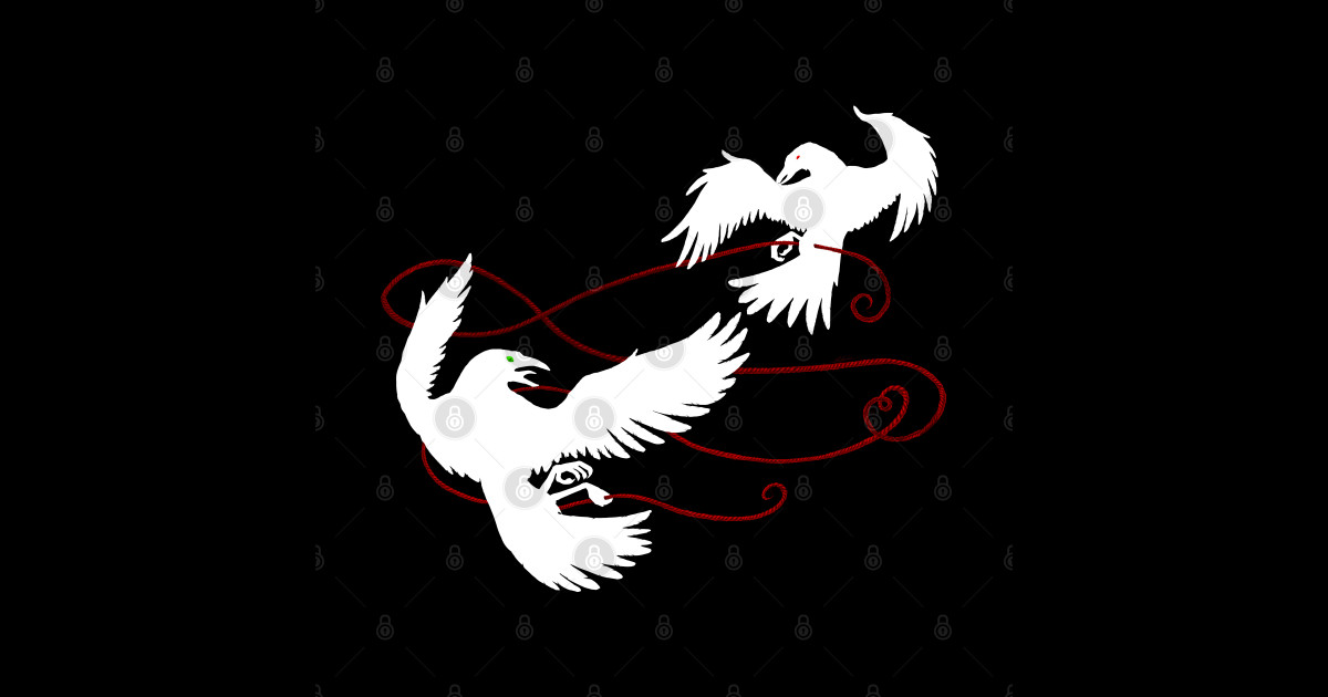 Fated Flight - Chalk - Digitalart - Sticker | TeePublic