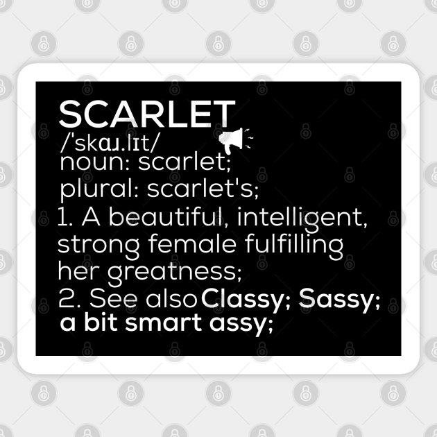 Scarlet Name Scarlet Definition Scarlet Female Name Scarlet Meaning ...