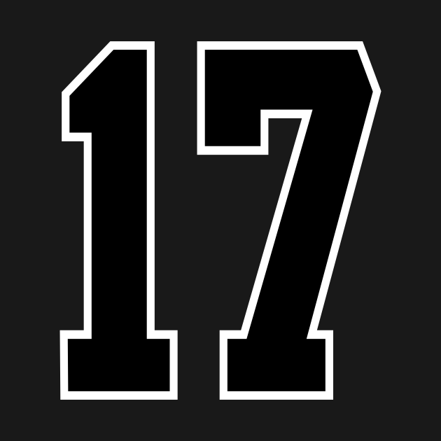 Number 17 - 17th Birthday Gift - Hoodie | TeePublic