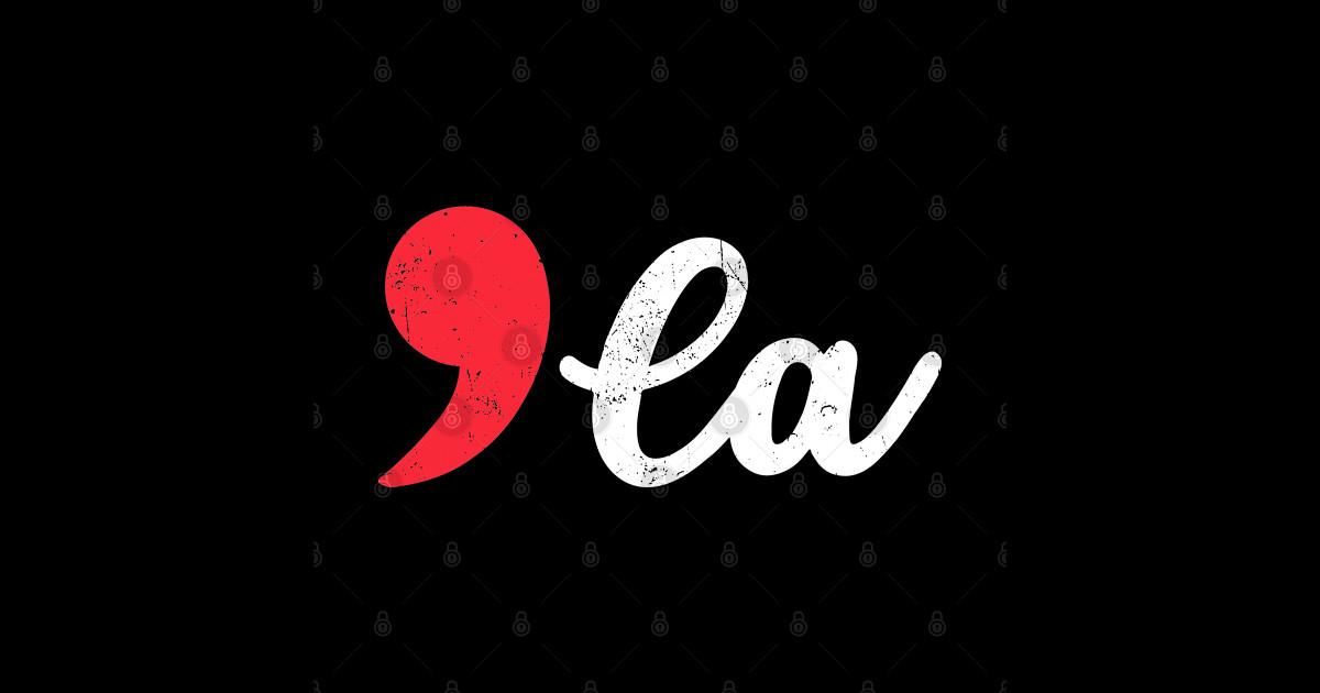 Kamala Harris 2024 President Comma La Funny - Comma La - Sticker ...