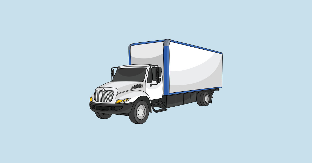 Box truck cartoon illustration - Box Truck Cartoon Illustration - T ...