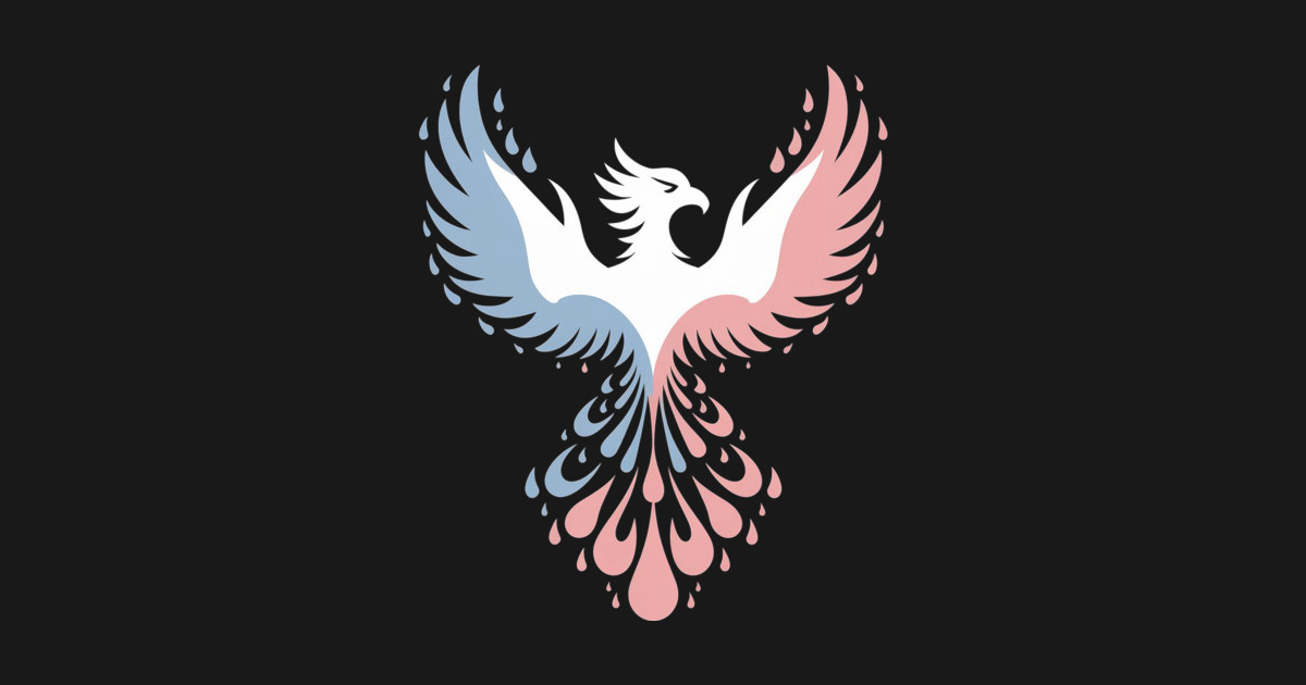 Transgender Phoenix Reborn Transsexual Flag LGBT Trans Bird - Trans ...
