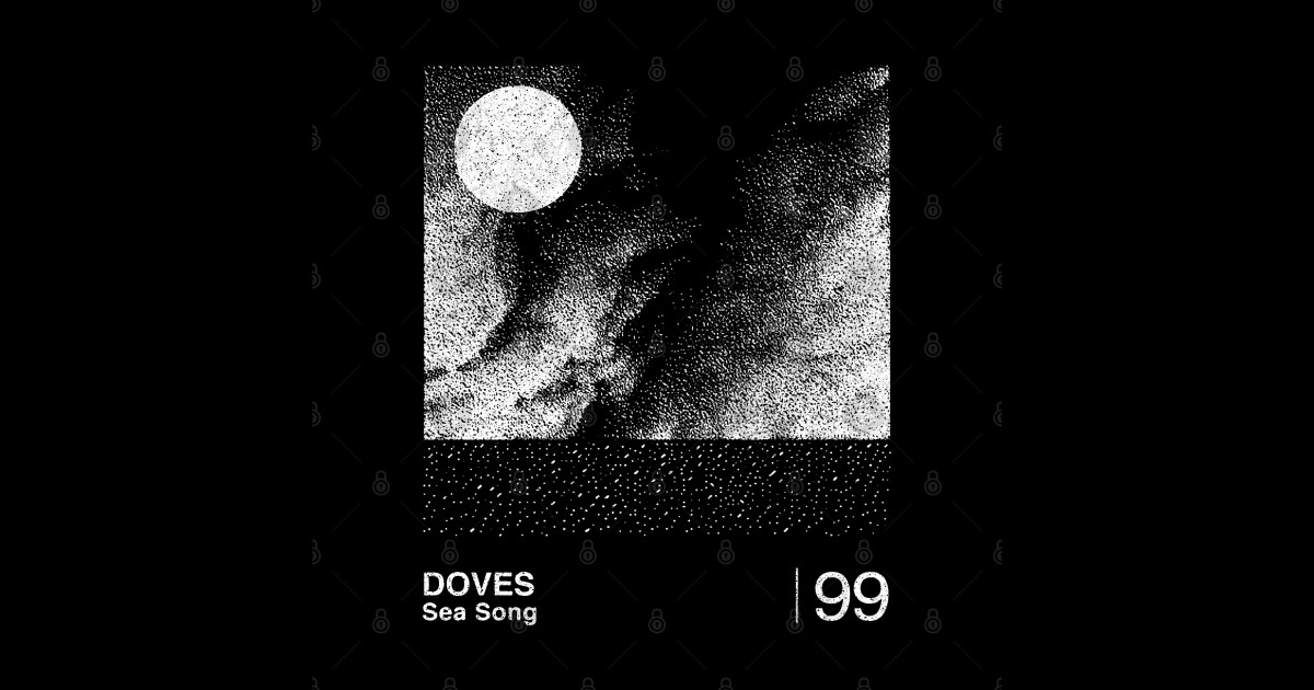 Doves / Sea Song / Minimalist Graphic Artwork Design - Doves - Posters ...