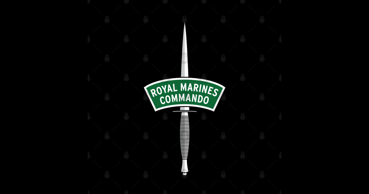 Royal Marines Commando Insignia - Royal Marines Commando - Sticker ...