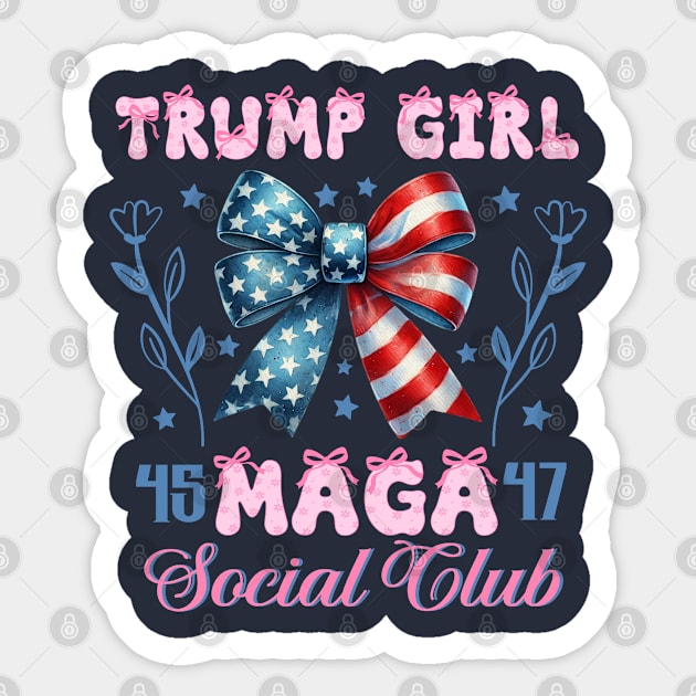 cute Trump Girl 2024 - Cute Trump Girl 2024 - Sticker | TeePublic