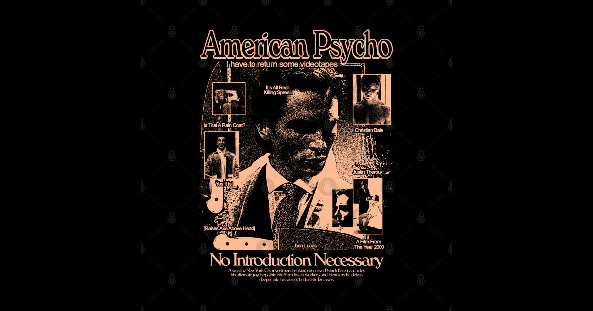 American Psycho - American Psycho - Sticker | TeePublic