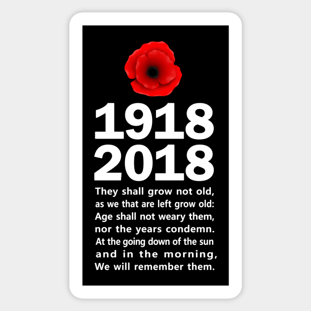 World War One Centennial - World War One - Sticker | TeePublic