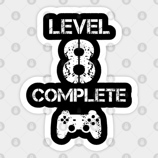 Level 8 Complete T-Shirt - Celebrate 8th Wedding - Gift - Level 8 ...