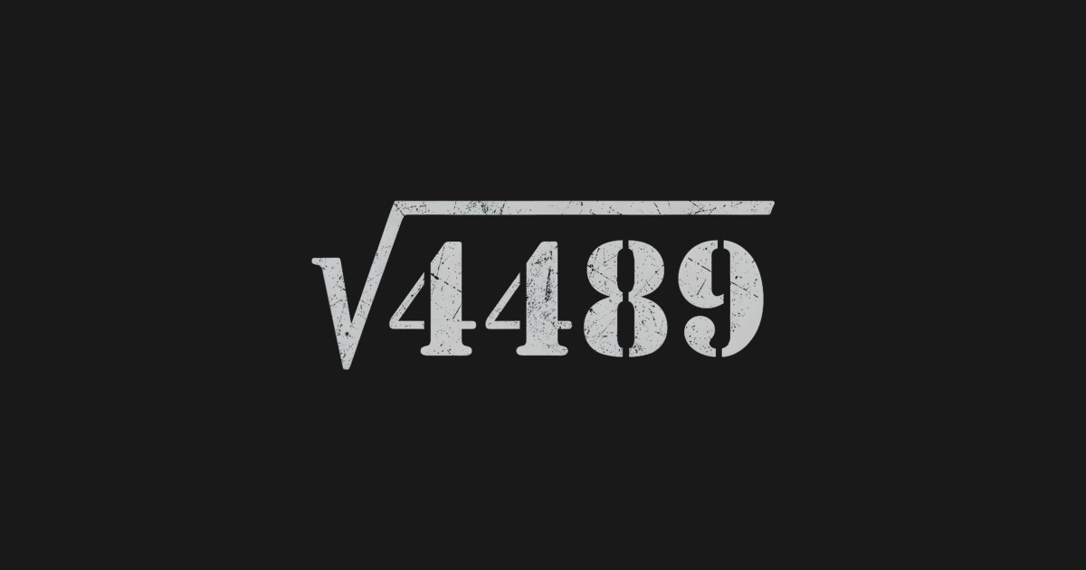 67 Square Root 4489 Slang Math 6 7 - Retro Math Joke - T-Shirt | TeePublic