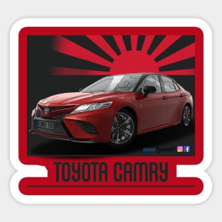 Toyota Camry Red Stickers for Sale | TeePublic