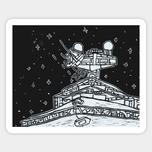 Oskar’s Star Destroyer - Star Wars - Sticker | TeePublic