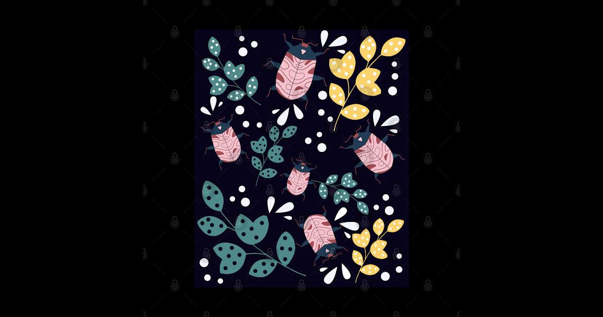 Magical bugs garden - Insects - Sticker | TeePublic