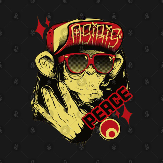peace monkey hiphop style - Monkey Lover - T-Shirt | TeePublic