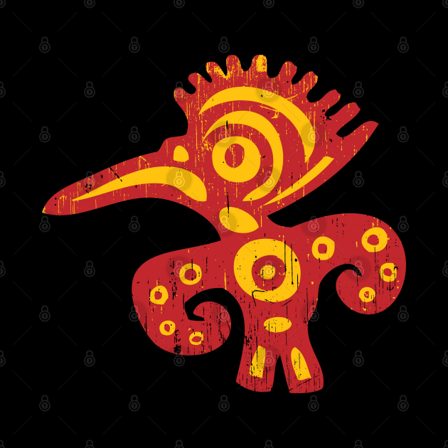 Ancient Mayan Bird - Mayan Art - Tapestry | TeePublic