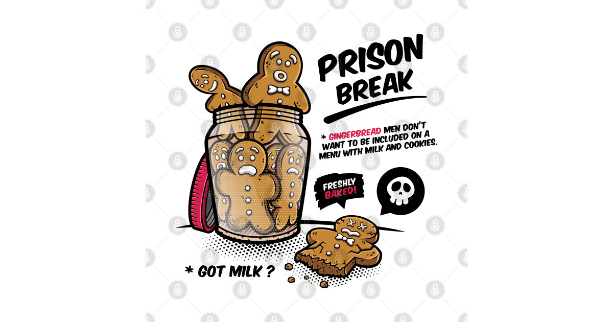 Prison Break - Gingerbread men - Cookies - T-Shirt | TeePublic