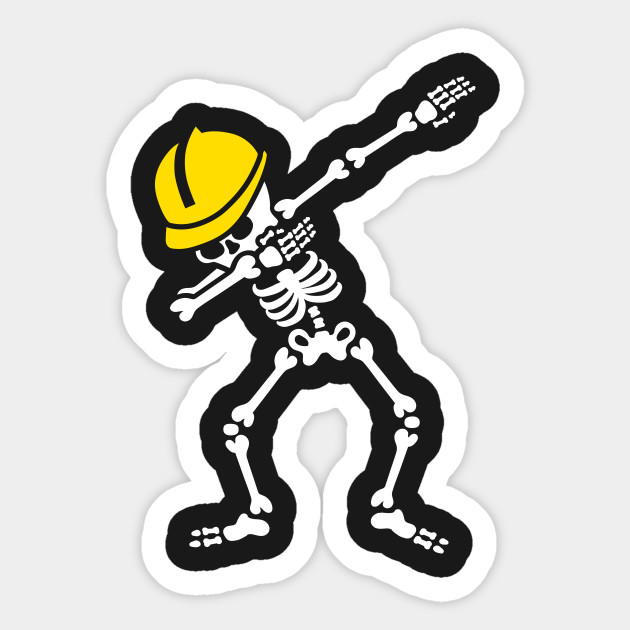 Dab skeleton dabbing construction worker engineer - Construction Worker ...