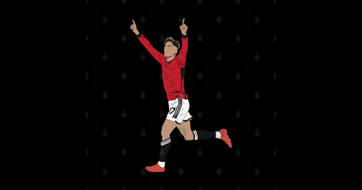 Alejandro Garnacho Goal Celebration - Garnacho - Sticker | TeePublic
