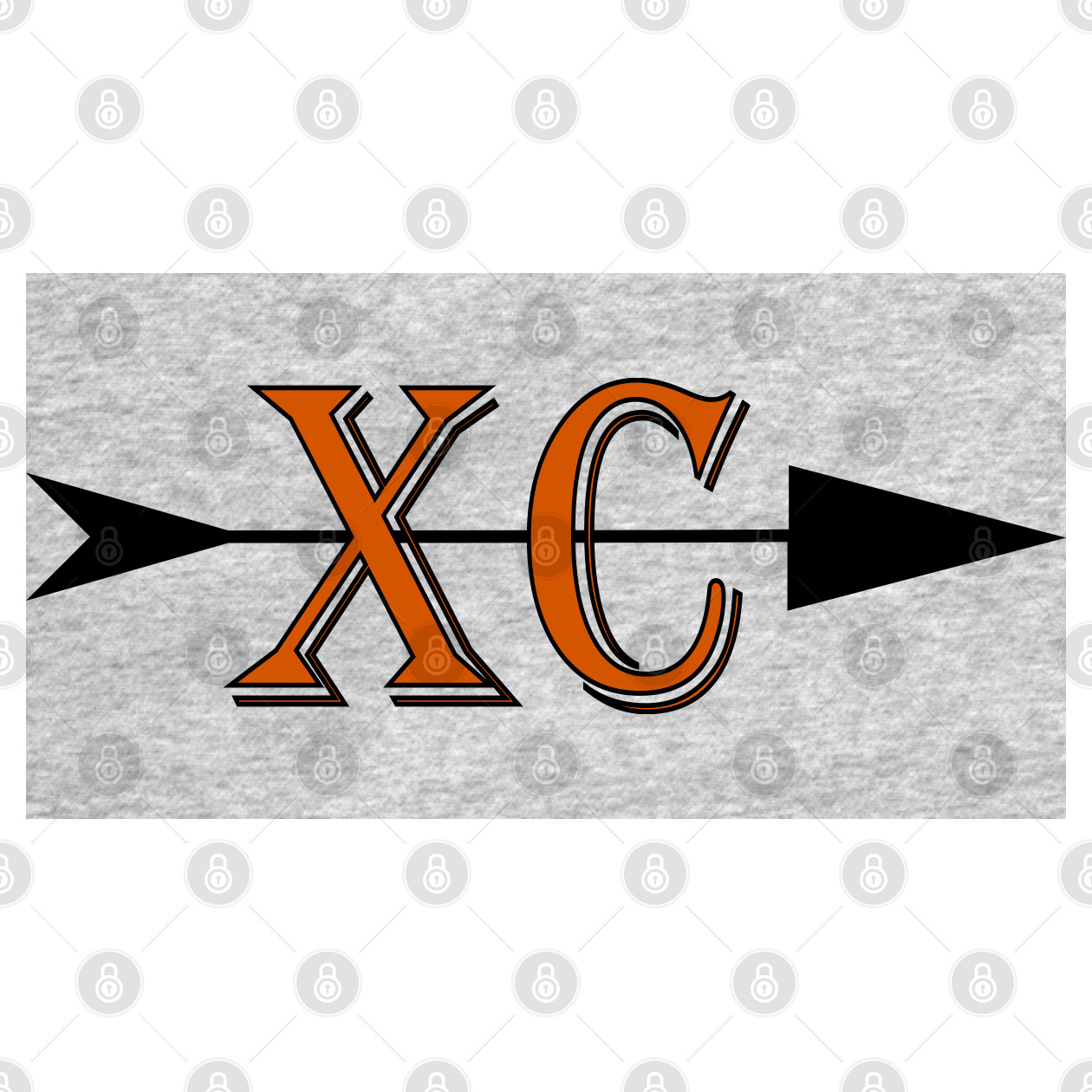 Cross Country Logo XC with an arrow in black and orange - Cross Country ...