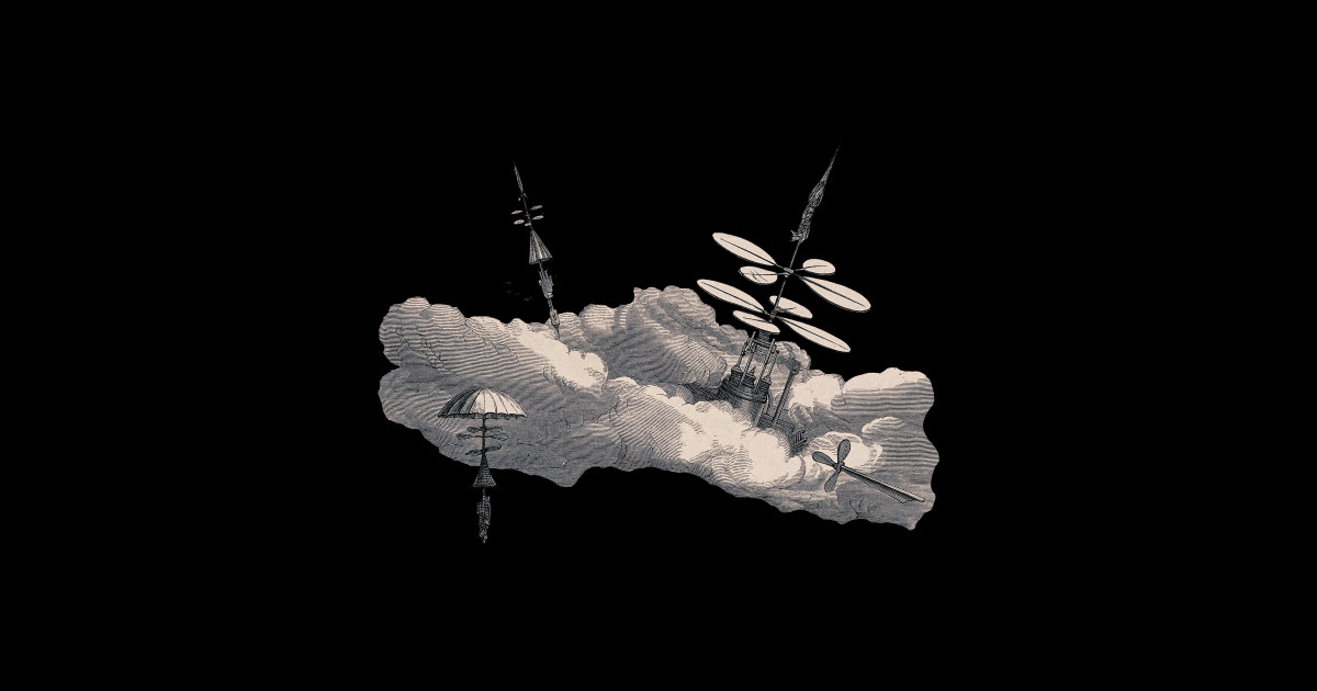 M. Nadar’s Flying Machines circa 1850 - Public Domain - Sticker | TeePublic