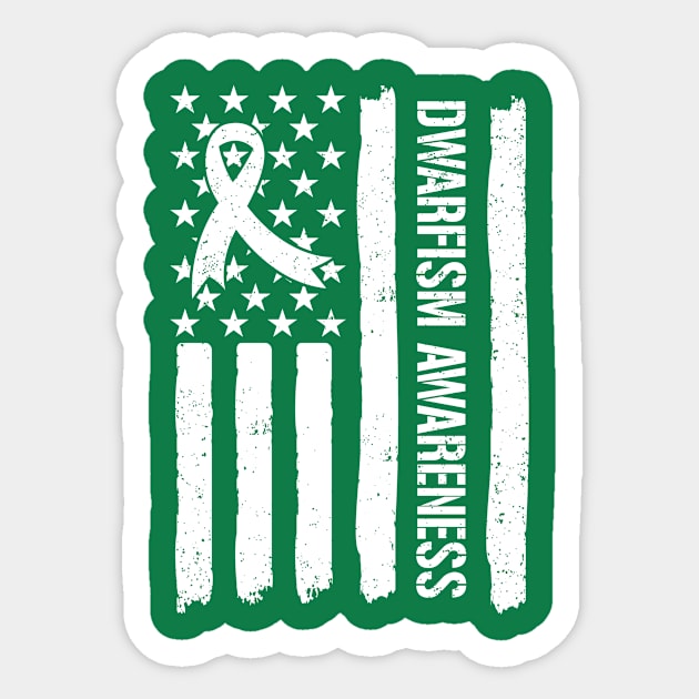 Dwarfism Awareness Month American Flag Ribbon - Dwarfism Awareness ...