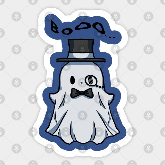 Little Cute Ghost Dress To Kill - Cute Ghost Boo - Sticker | TeePublic