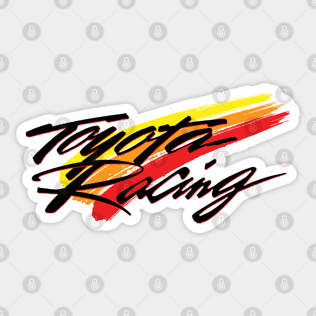 Toyota Racing Brushed - Toyota - Sticker | TeePublic