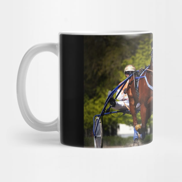 harness horse cart racing - Riding - Mug | TeePublic