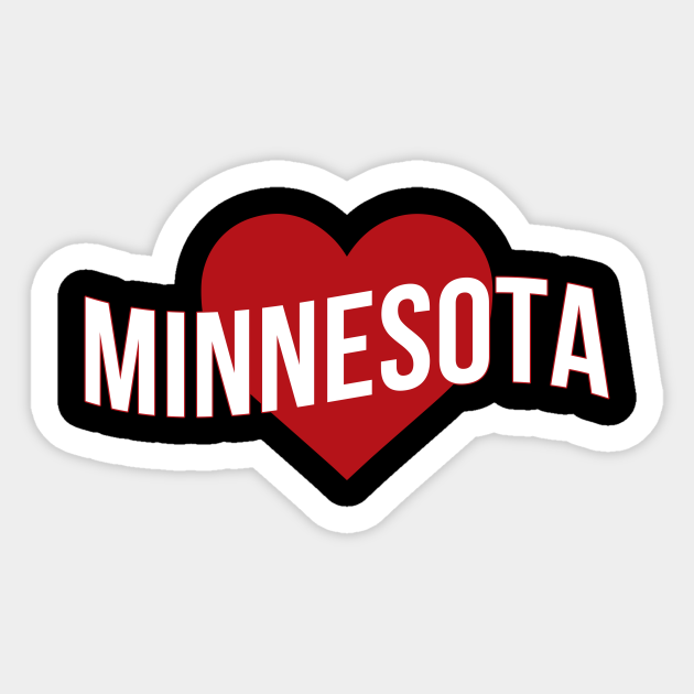 Minnesota Love - Minnesota - Sticker | TeePublic
