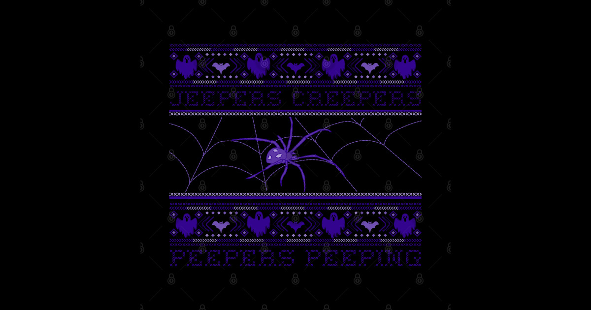 “Jeepers Creepers Peepers Peeping” Spider Halloween Sweater Style ...