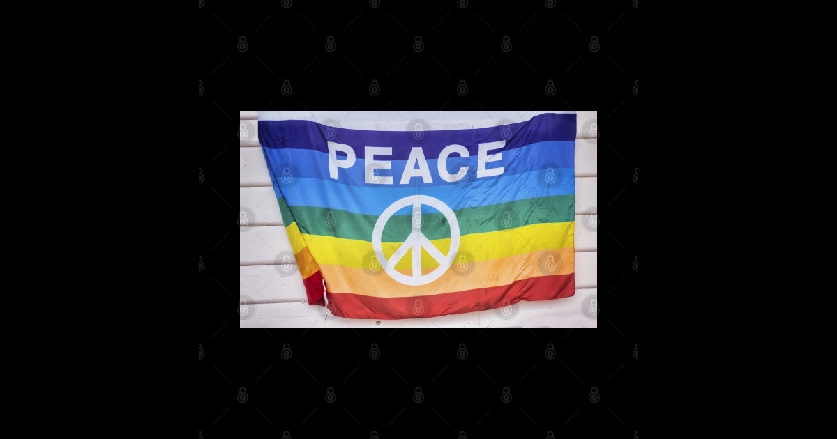 Rainbow Flag World Peace - Peace - Sticker | TeePublic