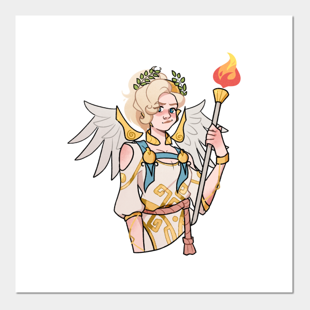 Winged Victory Mercy - Overwatch - Posters and Art Prints | TeePublic