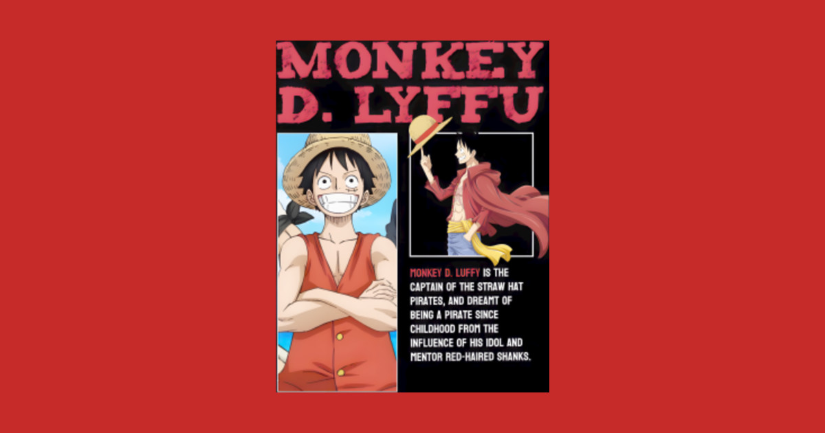 Monkey D. Lyffu: Straw Hat Captain One Piece Anime Manga Fan Art ...