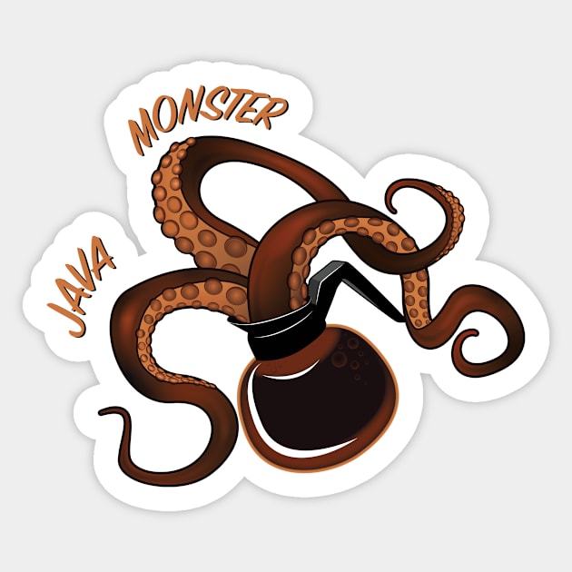 "Java Monster" Coffee flavored nightmares - Coffee - Sticker | TeePublic