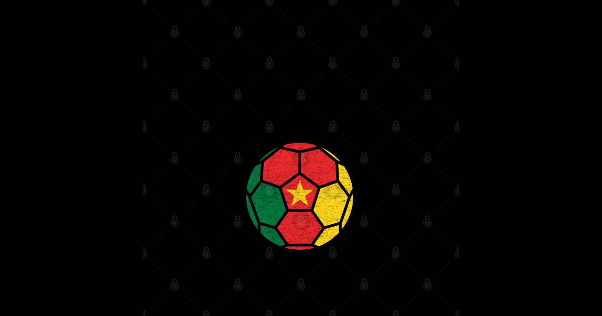 Cameroon Soccer Team Heritage Flag - Cameroon Soccer - Sticker | TeePublic
