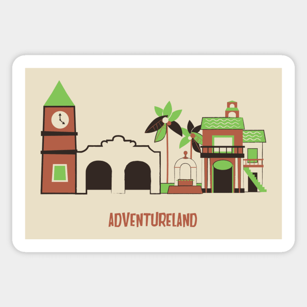 Adventureland III - Adventureland - Sticker | TeePublic