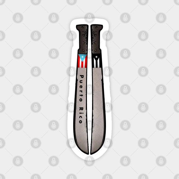 Puerto Rico Machete Flags - Puerto Rico - Magnet | TeePublic