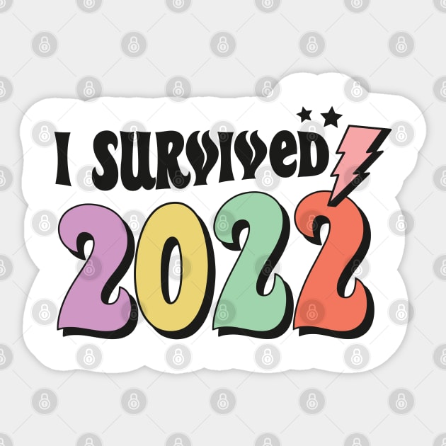 I survived 2022 Retro Groovy New Year 2023 Gift - I Survived 2022 ...