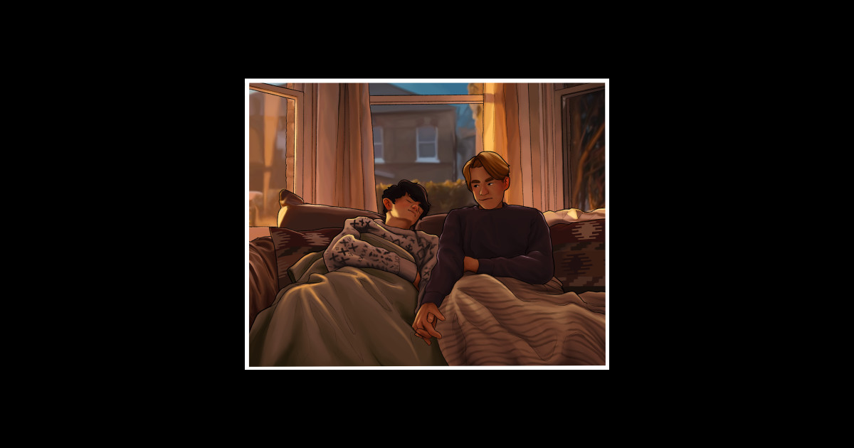 Nick and Charlie holding hands - heartstopper drawing - Kit Connor ...