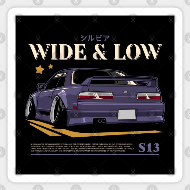 Nissan Silvia S13 JDM - Silvia S13 - Sticker | TeePublic