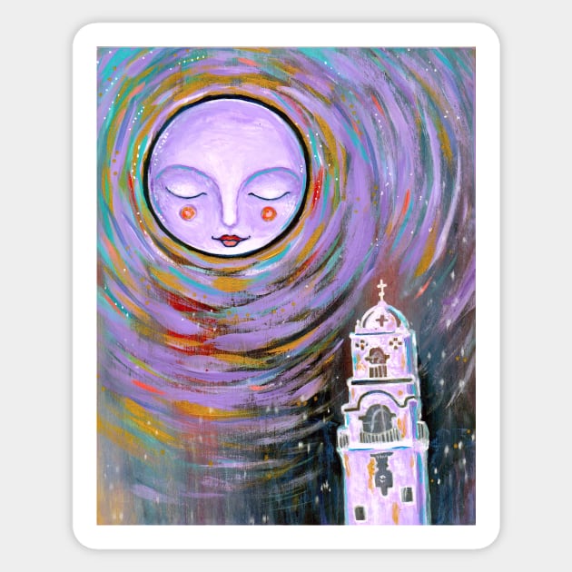 Ojai Lavender Moon - Ojai - Sticker | TeePublic