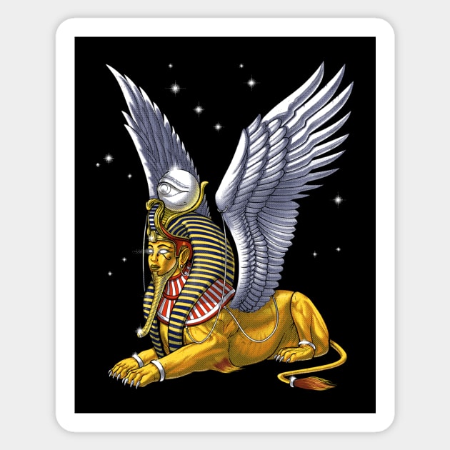 Ancient Egyptian Sphinx - Sphinx - Sticker | TeePublic