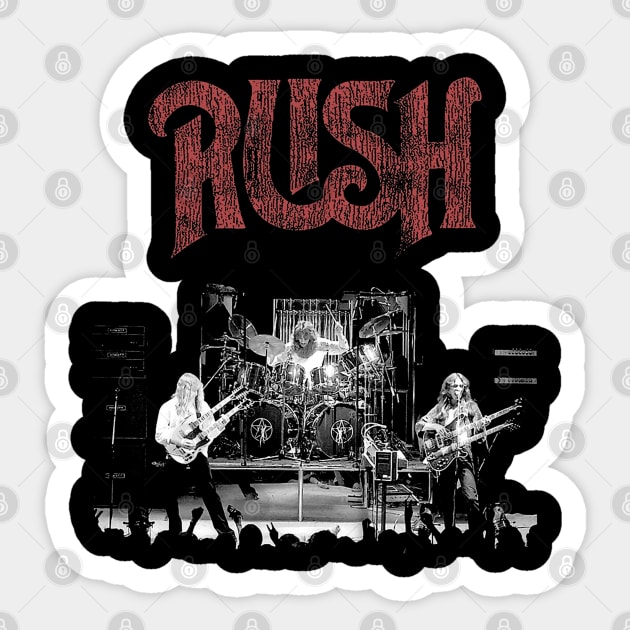 Rush Band Concert Stages - Rush Band - Sticker | TeePublic