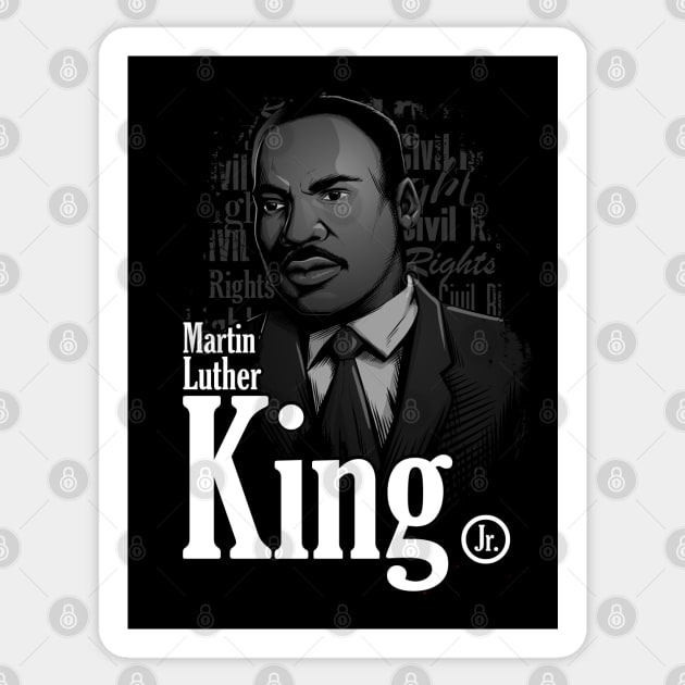 Dr Martin Luther King Jr - Martin Luther King Jr - Sticker | TeePublic