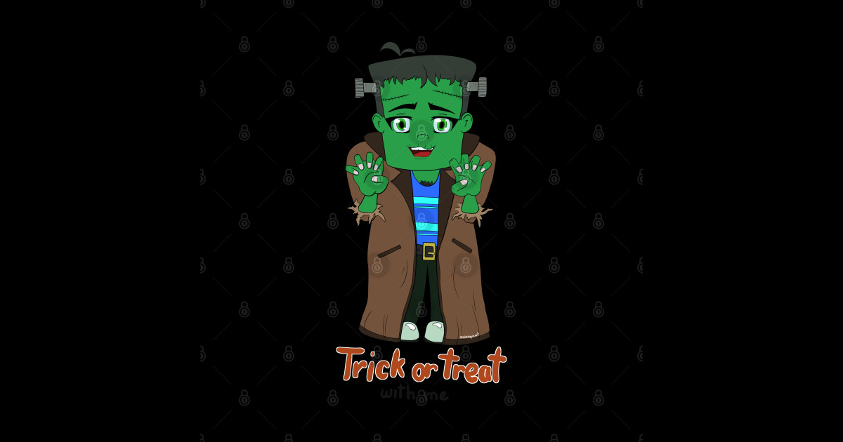 Halloween Spoopy Frankenstein trick or treat - Halloween Collection ...